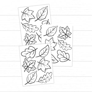 Fall Leaf Coloring Pages, Leaf Printables, Autumn Leaf Coloring Sheets ...