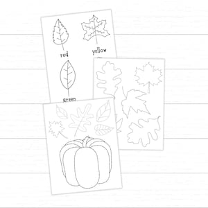 Fall Leaf Coloring Pages, Fall Leaf Activities, Fall Leaf Activity Pack ...