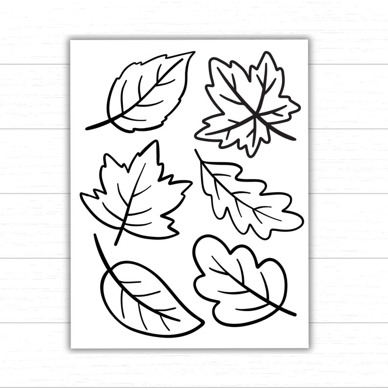 Fall Leaf Coloring Pages, Leaf Printables, Autumn Leaf Coloring Sheets ...