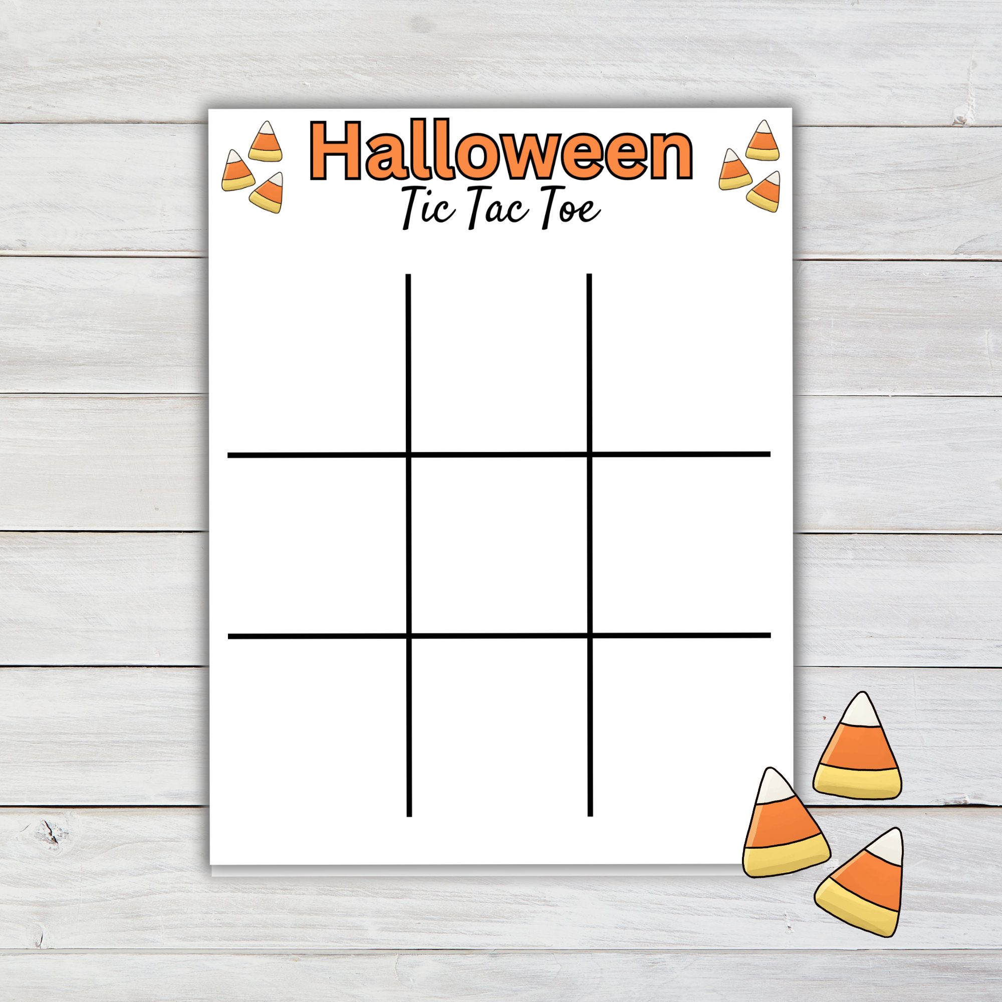 Halloween Tic Tac Toe Game, Tic Tac Toe Games, Kids Halloween Party ...