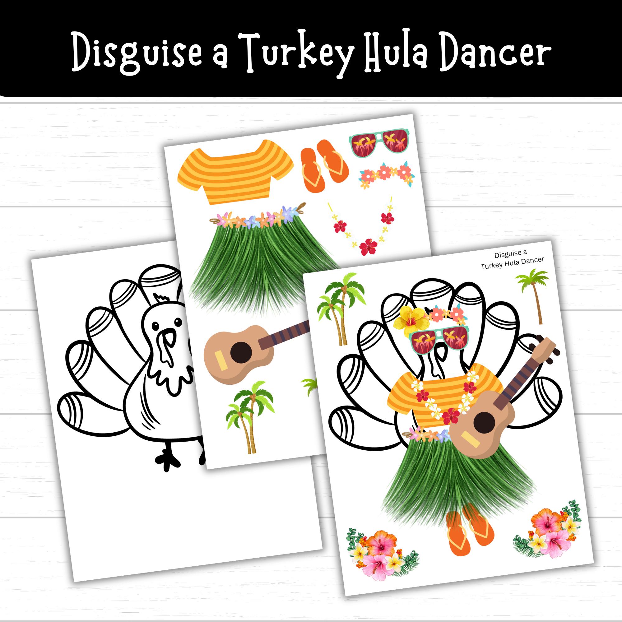 Disguise a Turkey Hawaiian Hula Dancer, Hula Dancer Turkey, Turkey ...