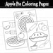 Apple Pie Coloring Pages Printable, Apple Activities, Fall Apple ...