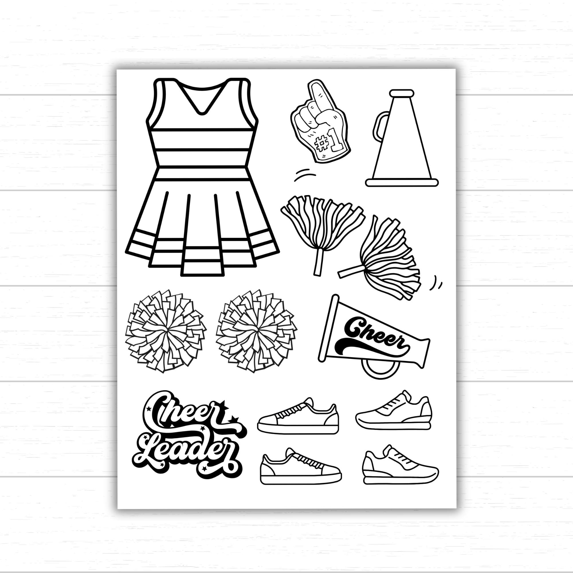 Disguise a Turkey Cheerleader, Cheerleader Turkey, Printable ...