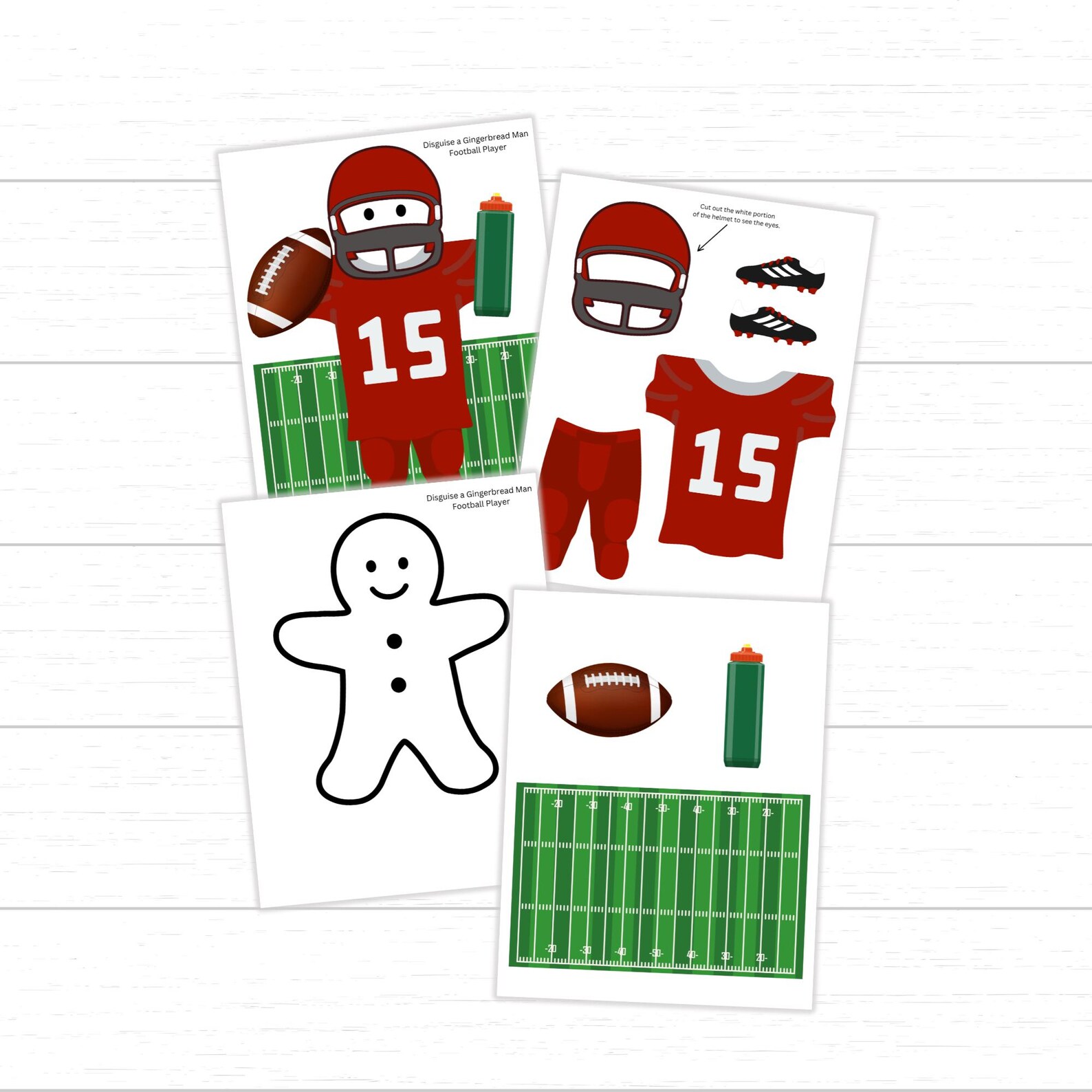 Disguise a Gingerbread Man Football Player, Gingerbread Man Disguise ...