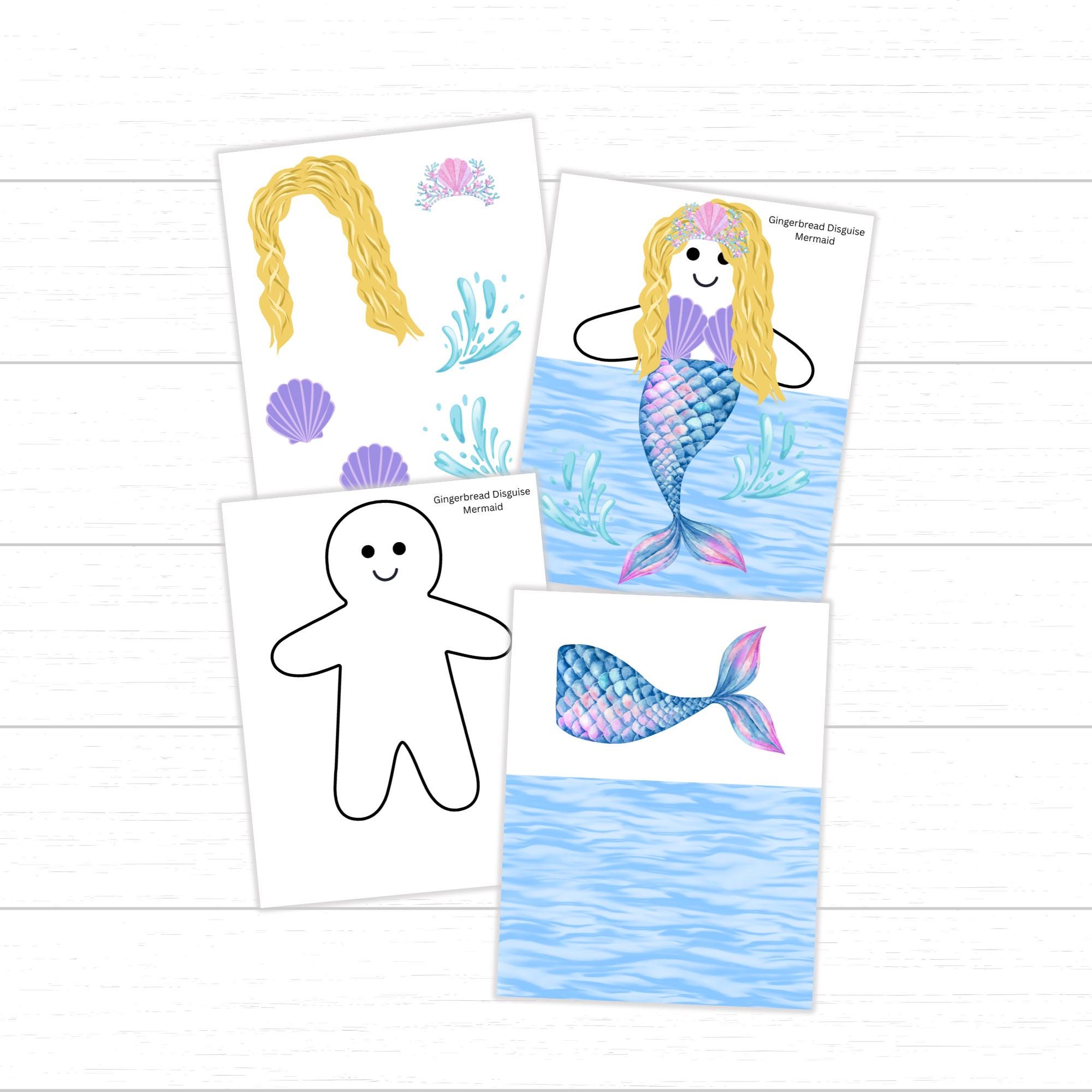 Mermaid Gingerbread Disguise, Disguise a Gingerbread Man Project ...