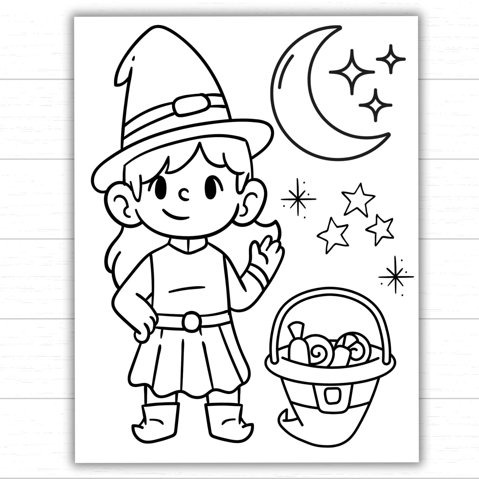 Trick or Treat Coloring Pages, Halloween Costume Coloring Pages ...