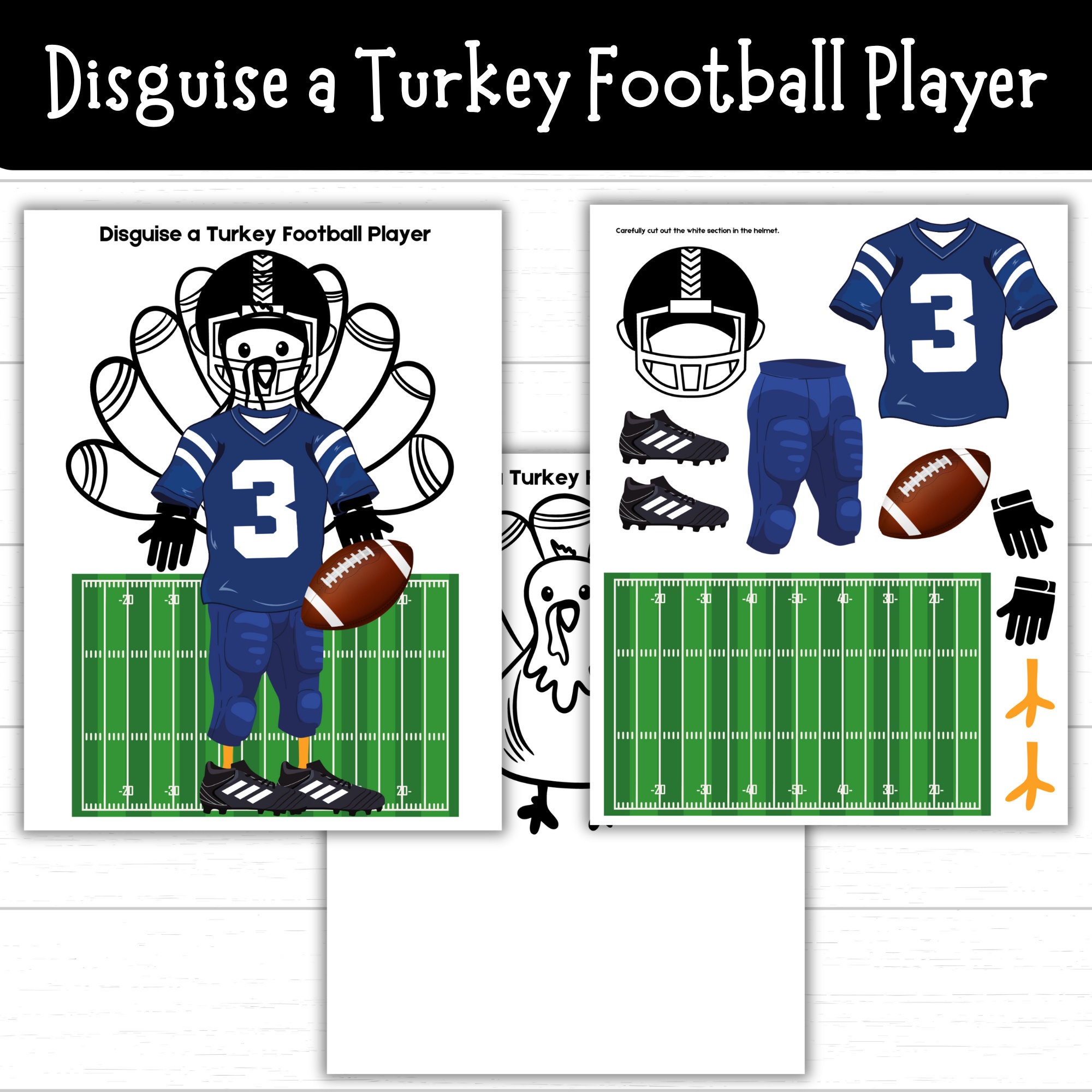 Disguise a Turkey Football Player, Turkey in Disguise Football Player ...