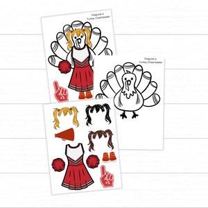 Disguise a Turkey Cheerleader, Cheerleader Turkey, Turkey in Disguise ...