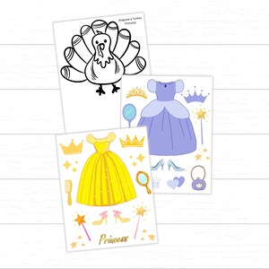 Disguise a Turkey Princess, Printable Princess Outfits, Turkey in ...