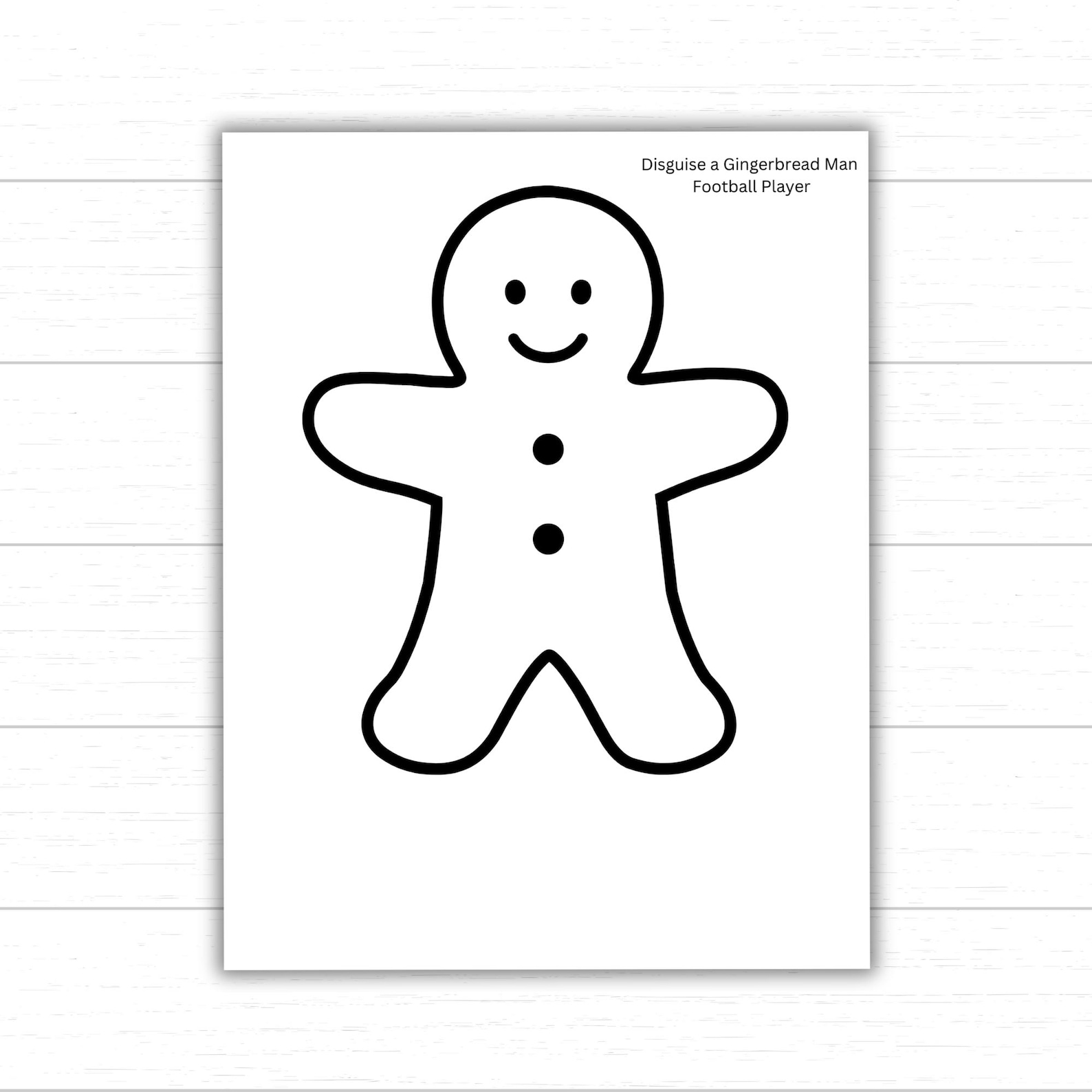 Disguise a Gingerbread Man Football Player, Gingerbread Man Disguise ...