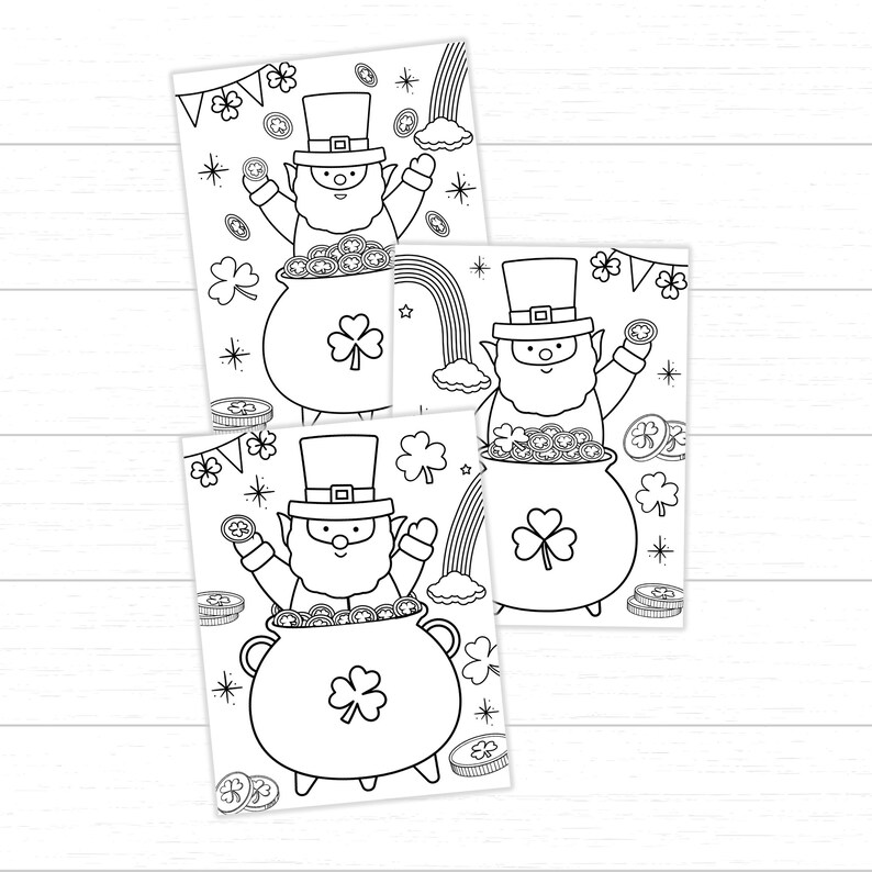 Leprechaun Coloring Pages, Printable Leprechaun Activities, St. Patrick ...