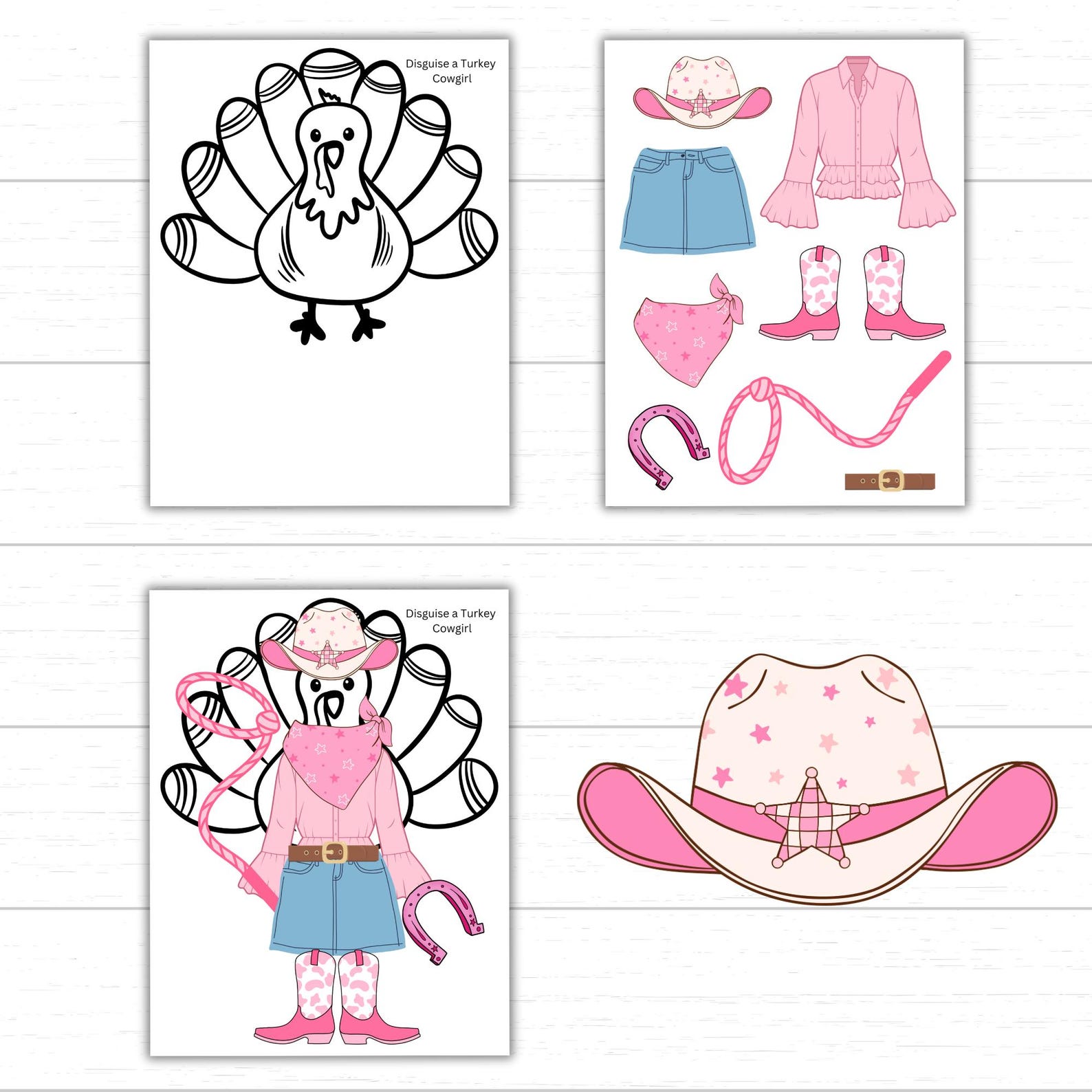 Disguise a Turkey Cowgirl, Cowgirl Turkey, Turkey in Disguise, Turkey ...