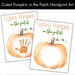 Cutest Pumpkin in the Patch Handprint Art, Pumpkin Handprint Art, Fall ...