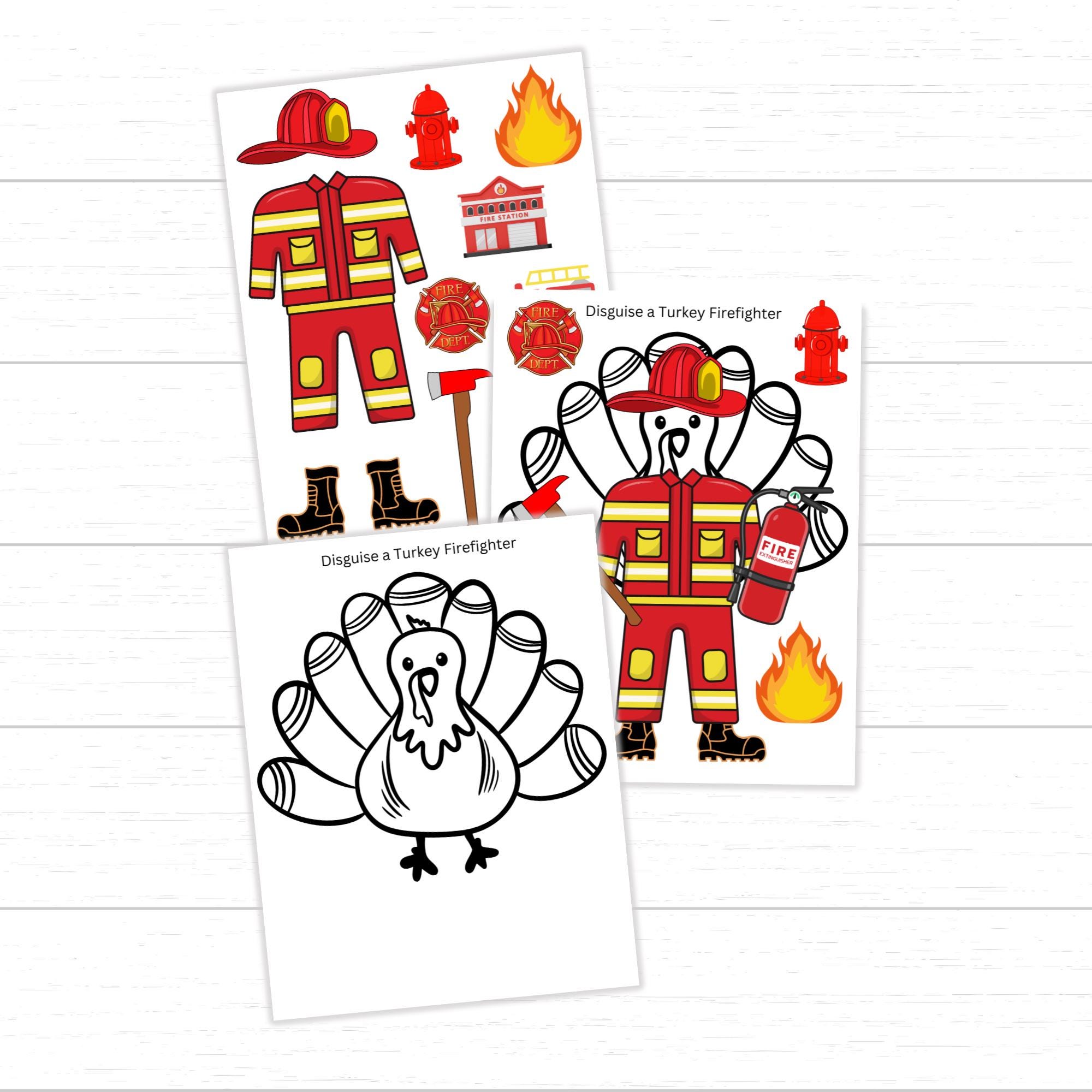 Disguise a Turkey Firefighter, Firefighter Turkey, Disguise a Turkey ...