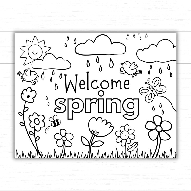 Spring Placemat Activity Pack, Printable Spring Activities for Kids ...
