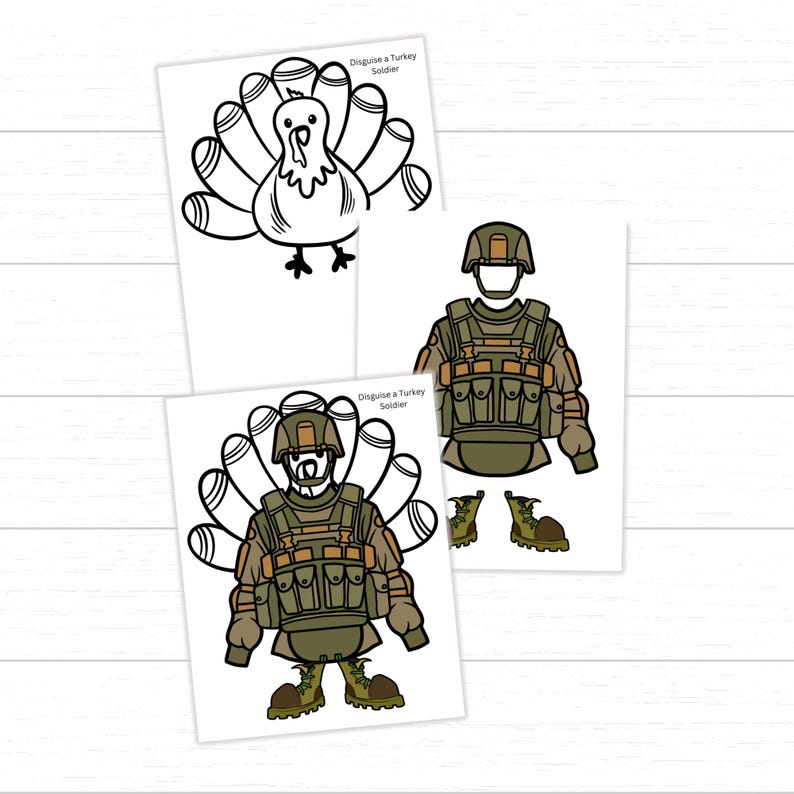 Disguise a Turkey Soldier, Soldier Turkey, Turkey in Disguise Project ...