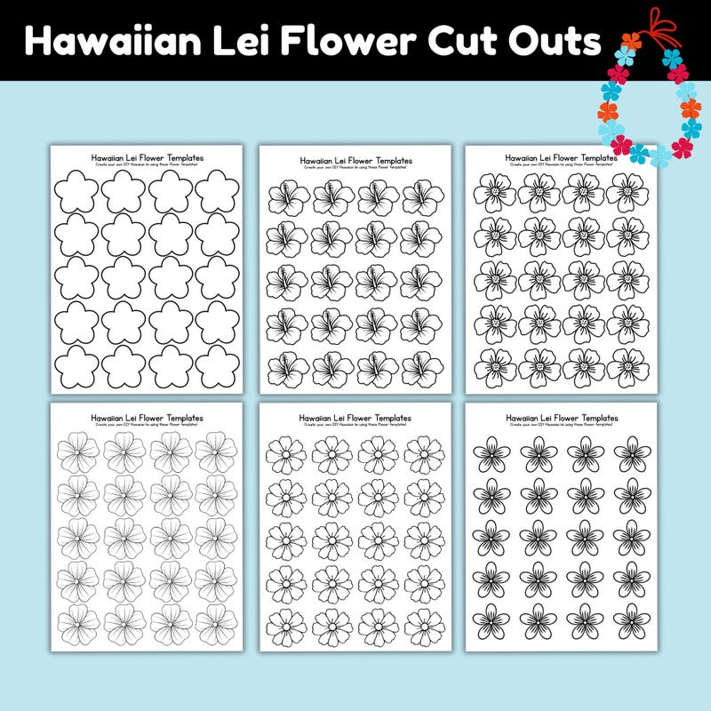 Lei Graduation Template - Etsy
