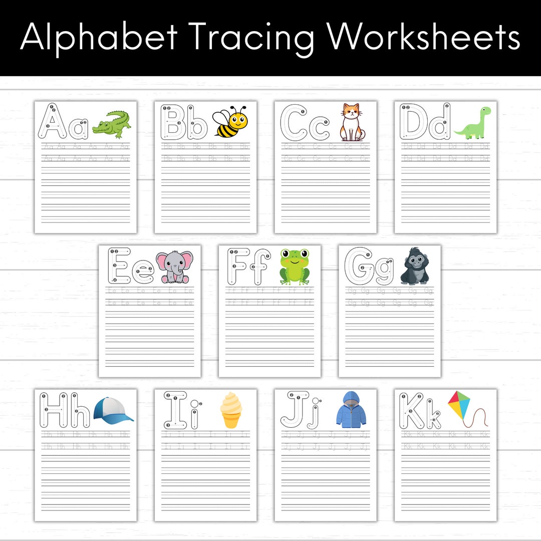 Alphabet Tracing Worksheets, Printable Alphabet Tracing Activity ...