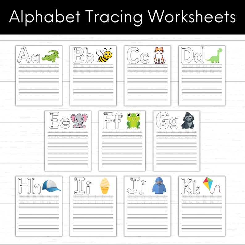 Alphabet Tracing Worksheets, Printable Alphabet Tracing Activity ...
