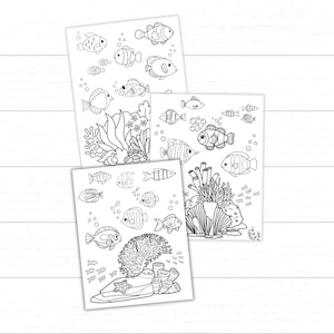 Printable Under the Sea Fish Coloring Pages, Tropical Fish Coloring ...