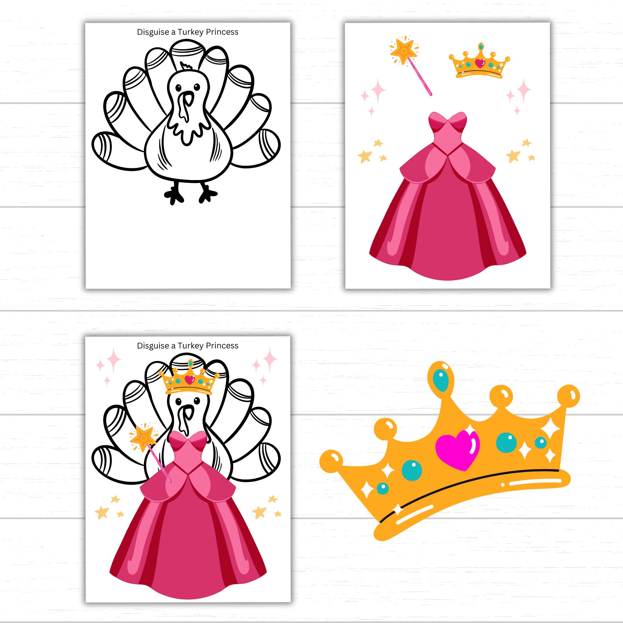 Disguise a Turkey Princess, Turkey in Disguise Princess, Princess ...