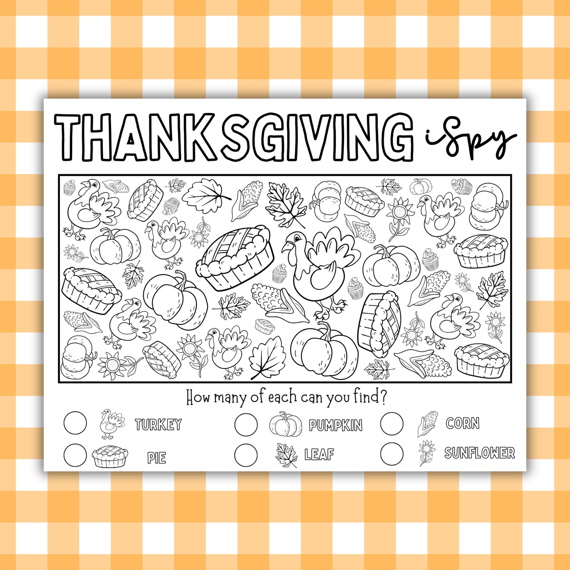Thanksgiving Placemat Activity Printable, Thanksgiving Placemats, Fall ...