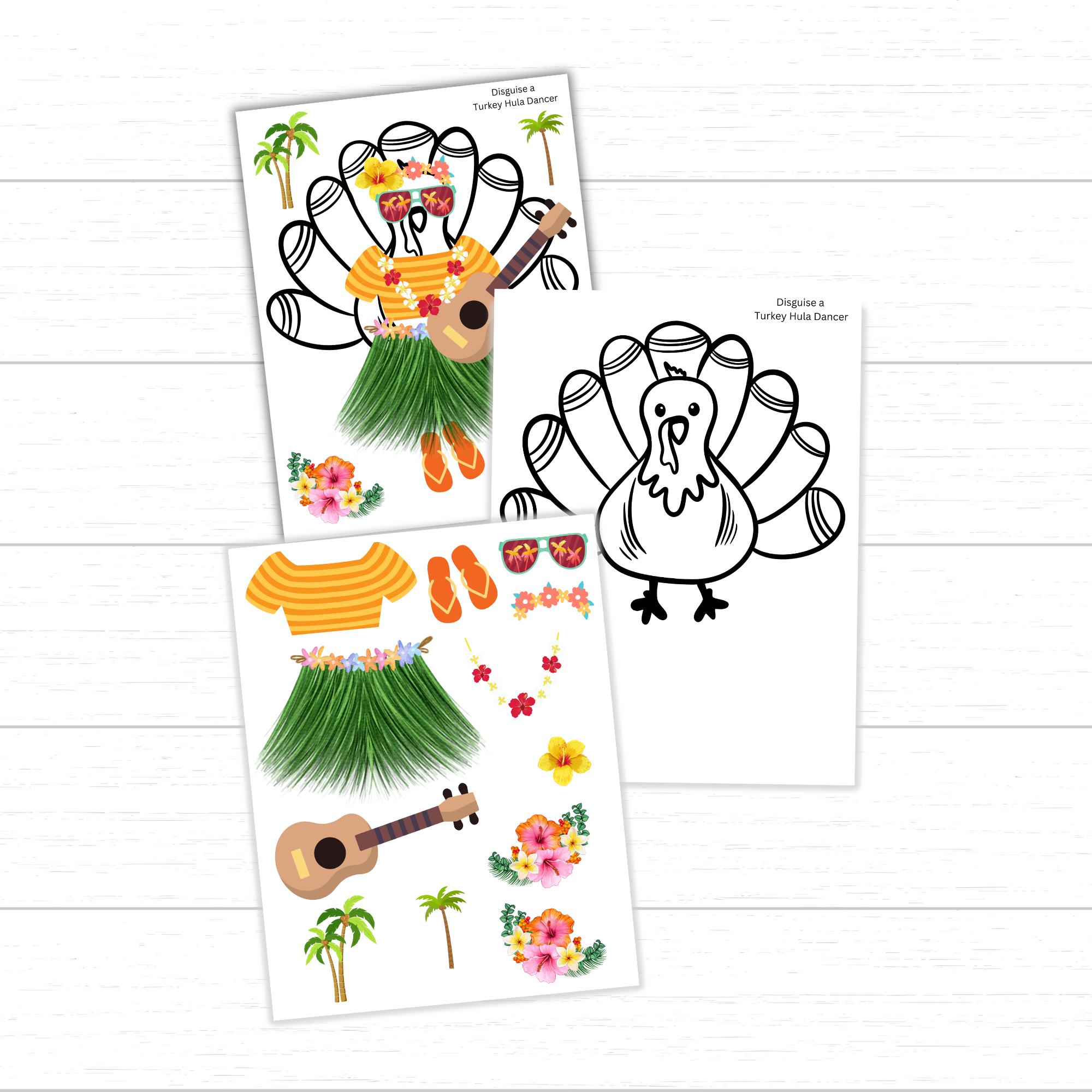 Disguise a Turkey Hawaiian Hula Dancer, Hula Dancer Turkey, Turkey ...