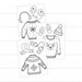 Ugly Christmas Sweater Coloring Pages for Kids, Printable Holiday ...