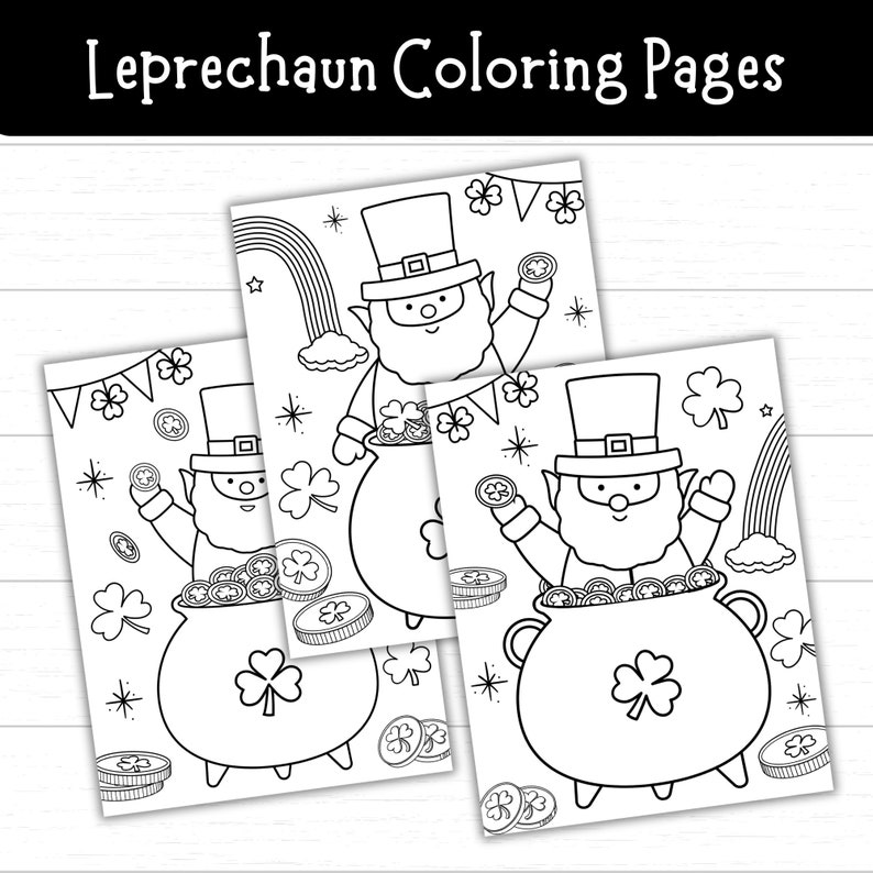 Leprechaun Coloring Pages, Printable Leprechaun Activities, St. Patrick ...