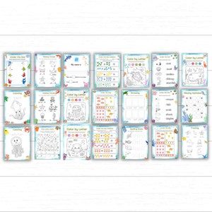 Under the Sea Preschool Activity Pack, Ocean Themed Printables, Sea ...