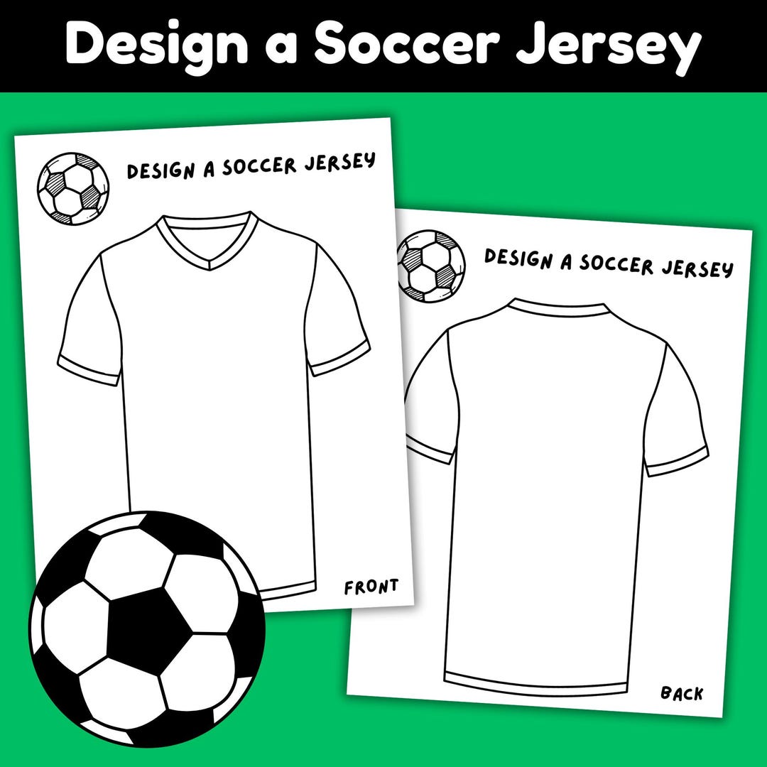 Design Your Own Soccer Jersey Printable for Kids – Fun Soccer Activity ...