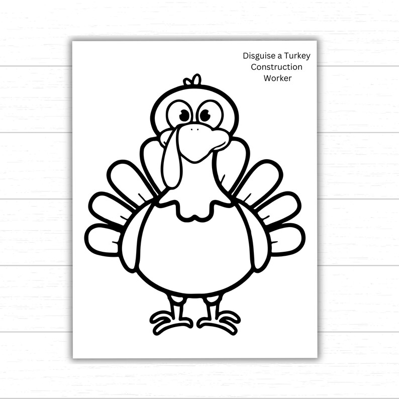Disguise a Turkey Construction Worker, Turkey Disguise Project ...