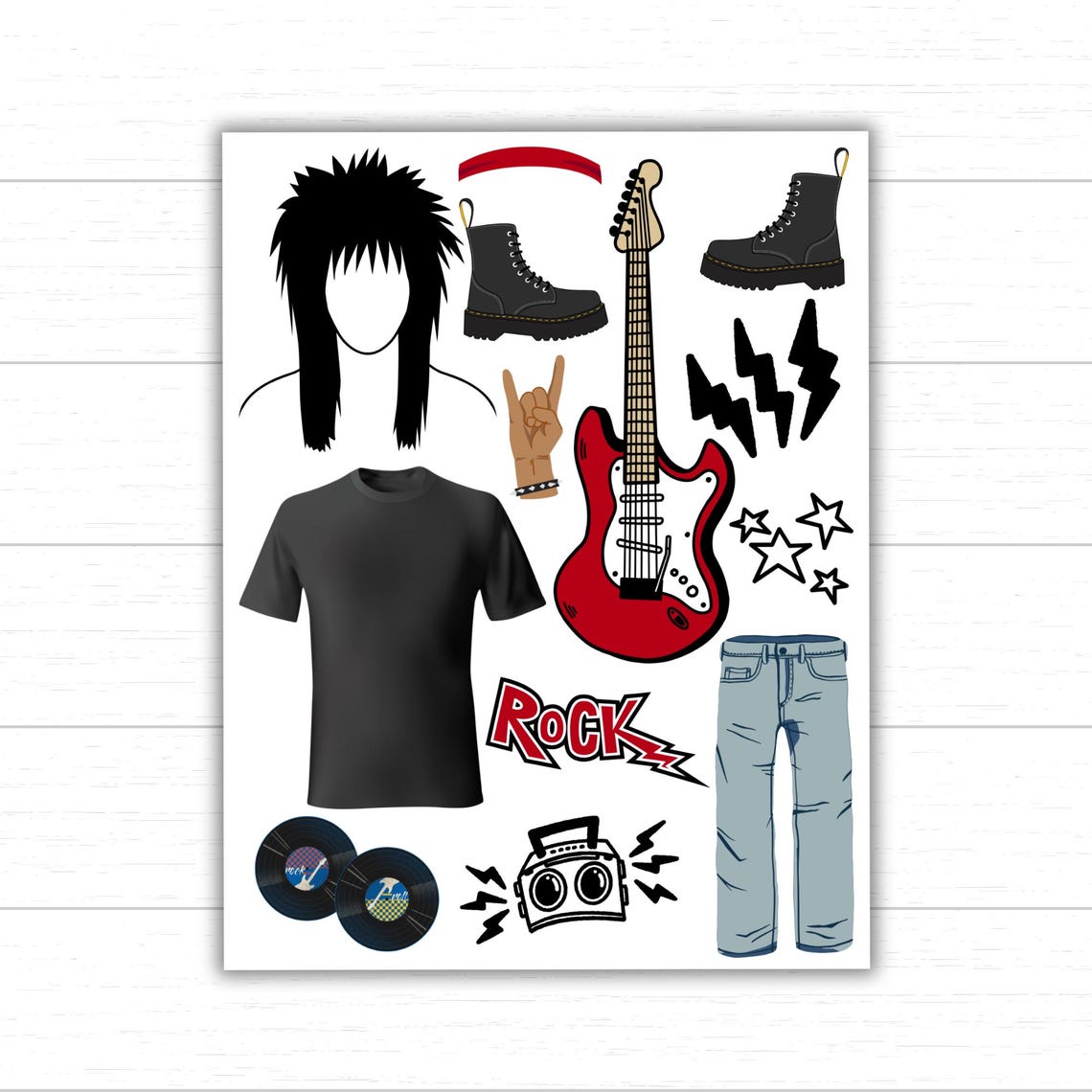 Disguise a Turkey Rockstar, Rockstar Turkey Disguise, Printable Turkey ...