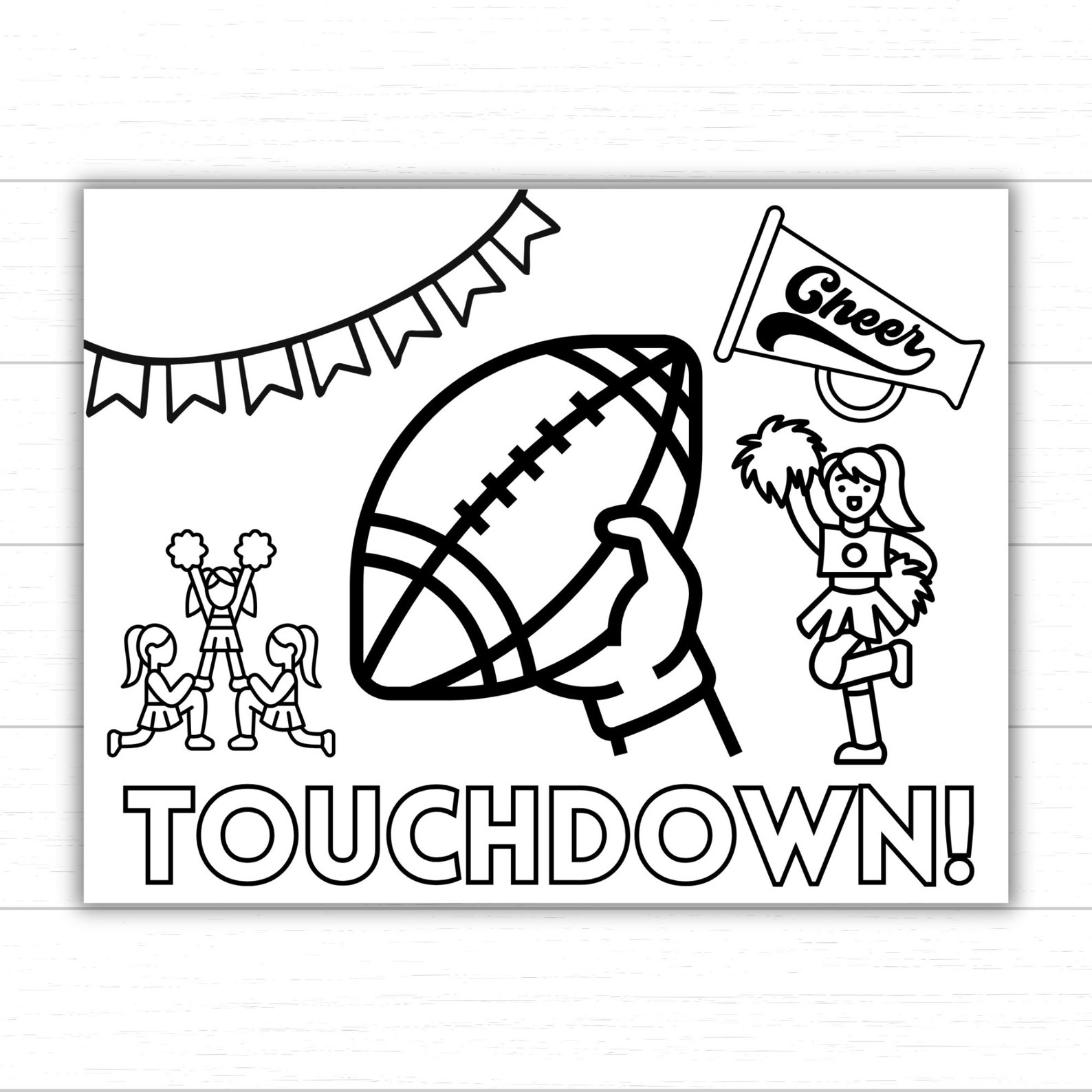 Football Activity Placemats for Kids, Printable Football Activities ...