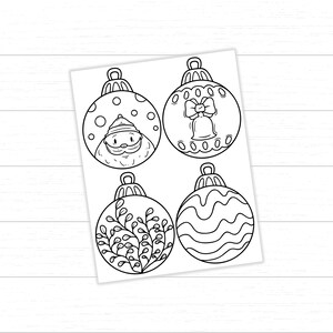 Christmas Ornament Coloring Pages, Christmas Coloring Pages for Kids ...