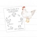 Chicken Life Cycle Coloring Page Printable, Farm Animal Worksheet ...