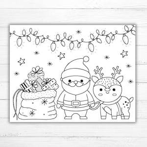 Christmas Placemat Activity Pack for Kids | Holiday Printable ...