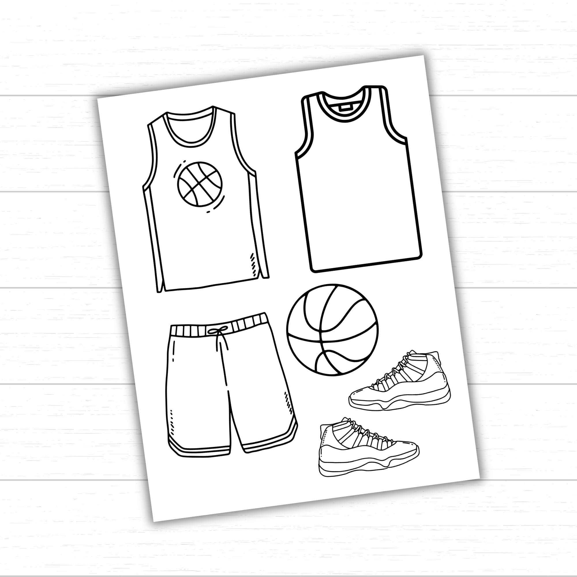 Disguise a Turkey Basketball Player, Printable Basketball Uniform ...
