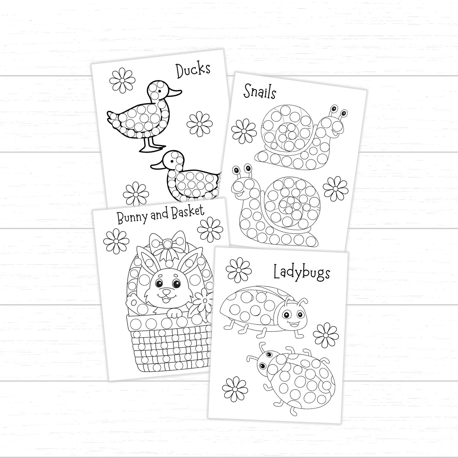 Spring Dot Marker Activities, Spring Printables for Kids, Dot Marker ...