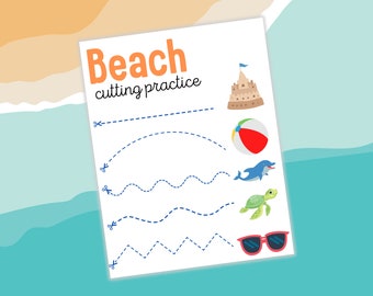 Preschool Scissor Skills Printable Worksheet Black and White Animals ...