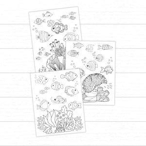 Printable Under the Sea Fish Coloring Pages, Tropical Fish Coloring ...
