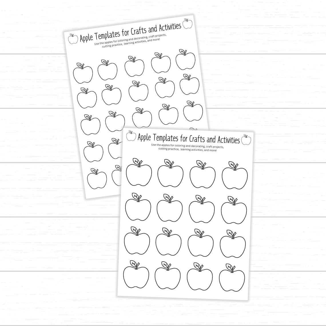 Apple Templates for Crafts and Activities, Apples to Color, Apples to ...