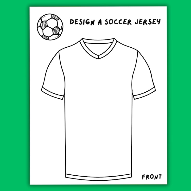 Design Your Own Soccer Jersey Printable for Kids – Fun Soccer Activity ...
