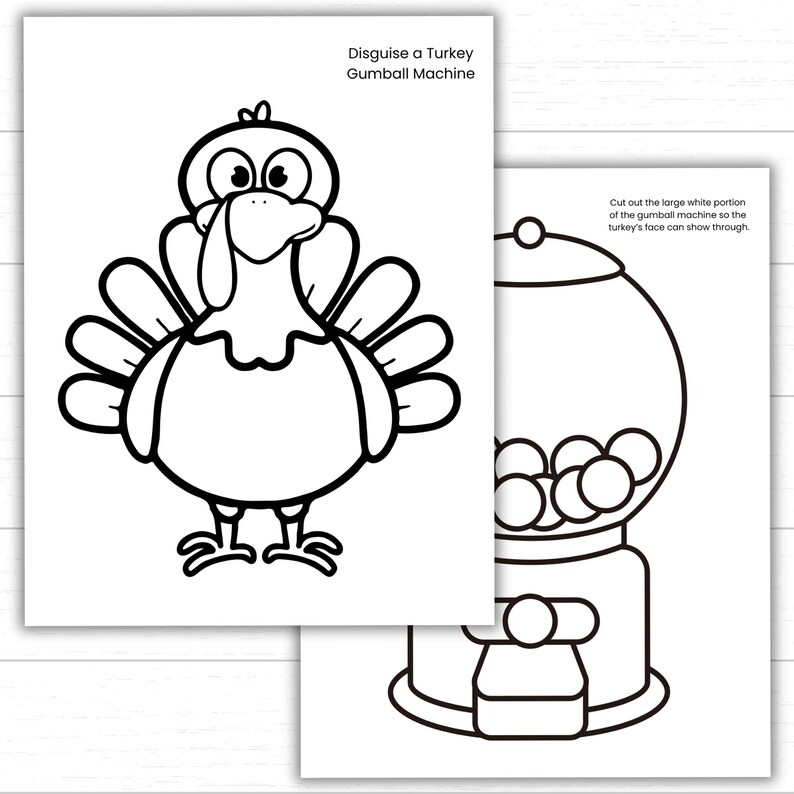 Disguise a Turkey Gumball Machine, Gumball Turkey Disguise, Classroom ...