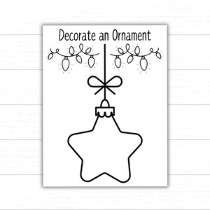 Decorate an Ornament, Christmas Ornament Coloring Pages, Design an ...