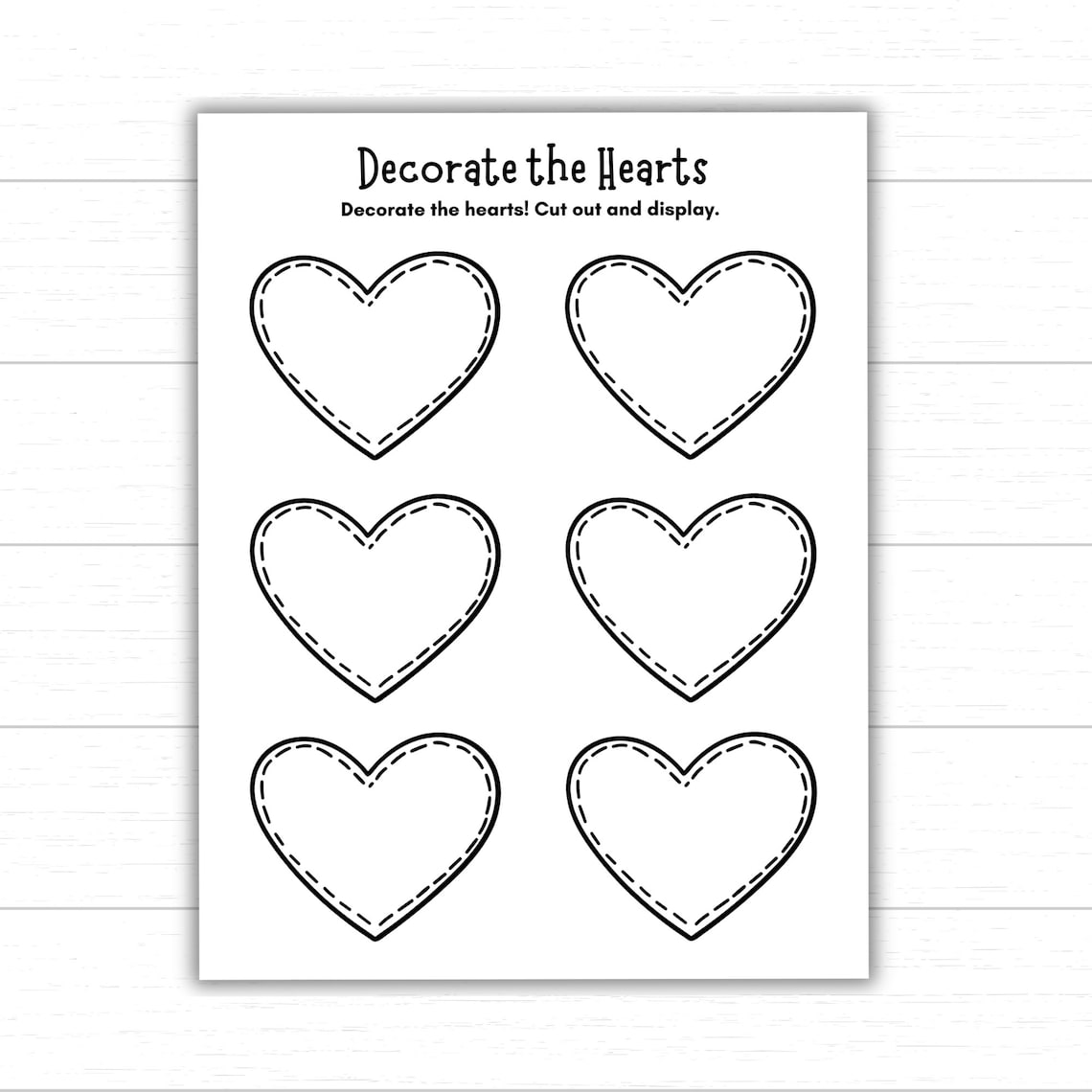 Paquete de plantillas de corazones para imprimir, decorar corazones ...