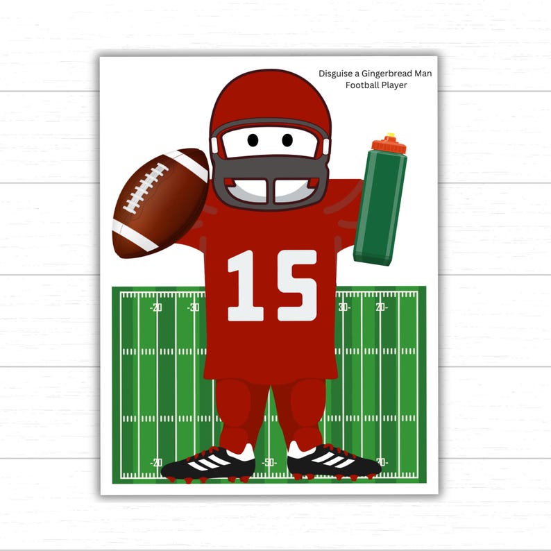 Disguise a Gingerbread Man Football Player, Gingerbread Man Disguise ...