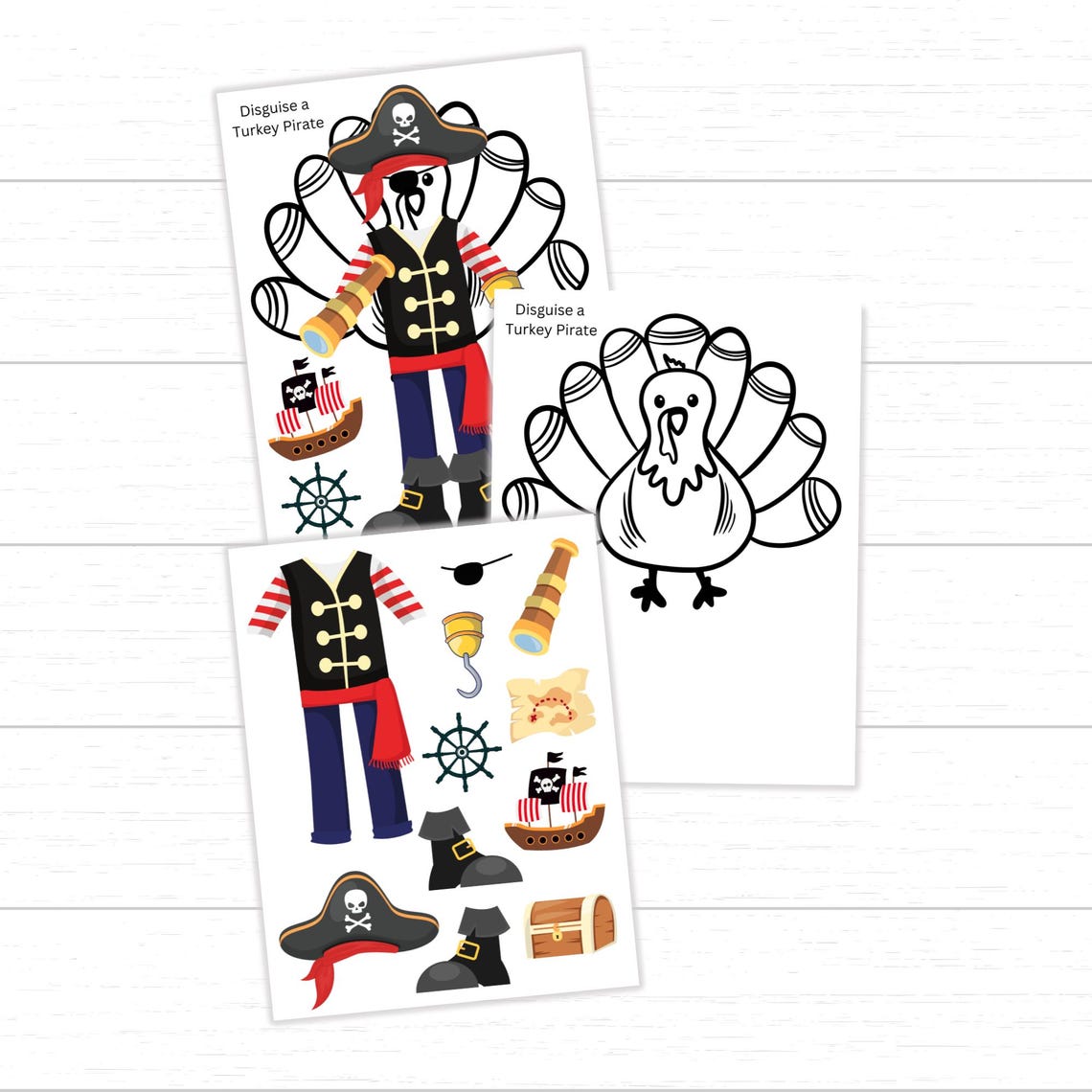 Disguise a Turkey Pirate, Pirate Turkey, Pirate Printables, Disguise a ...