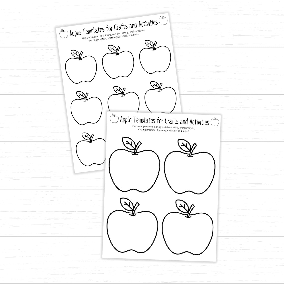 Apple Templates for Crafts and Activities, Apples to Color, Apples to ...