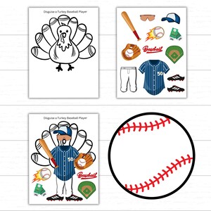 Disguise a Turkey Baseball Player, Turkey in Disguise Baseball Player ...